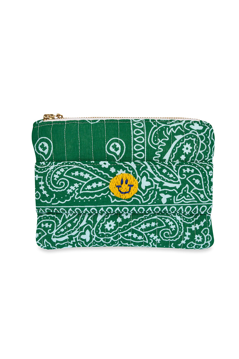 MIMI Yeşil Clutch - SMILEY FACE – Mikos Store